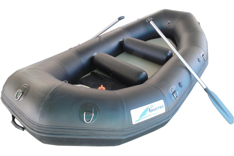 Black colour river rafting boat 3m PVC hypalon material inflatable ...