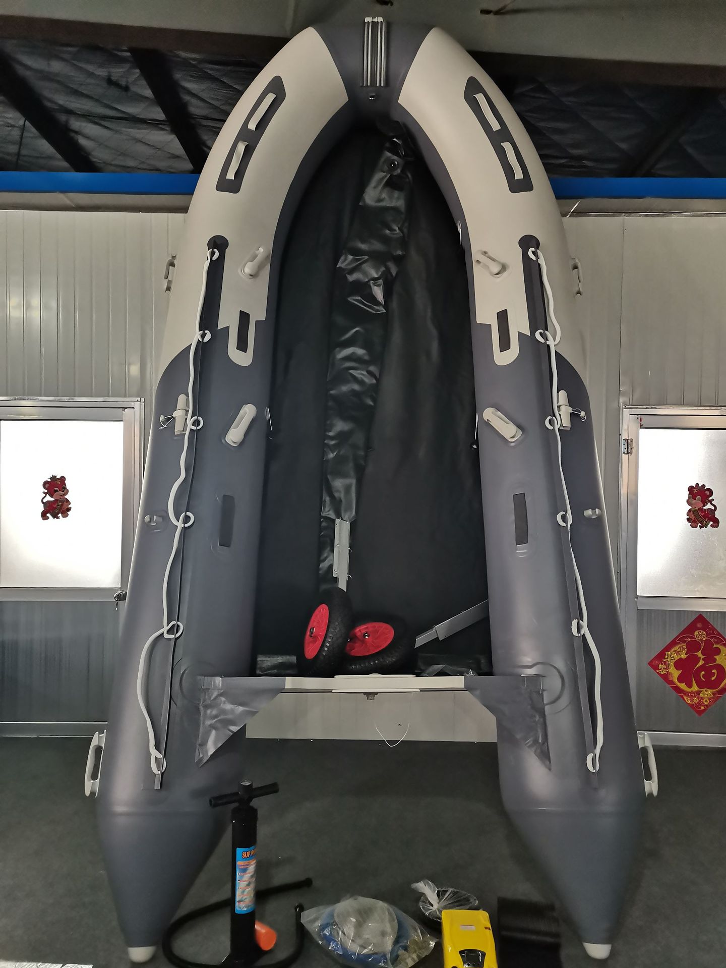 MS Shipbuilding brand new 4.3m aluminum alloy bottom assault boat ...